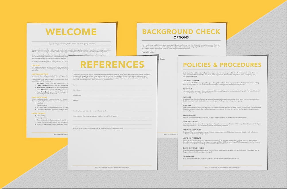Volunteer Starter Kit | Think Orange