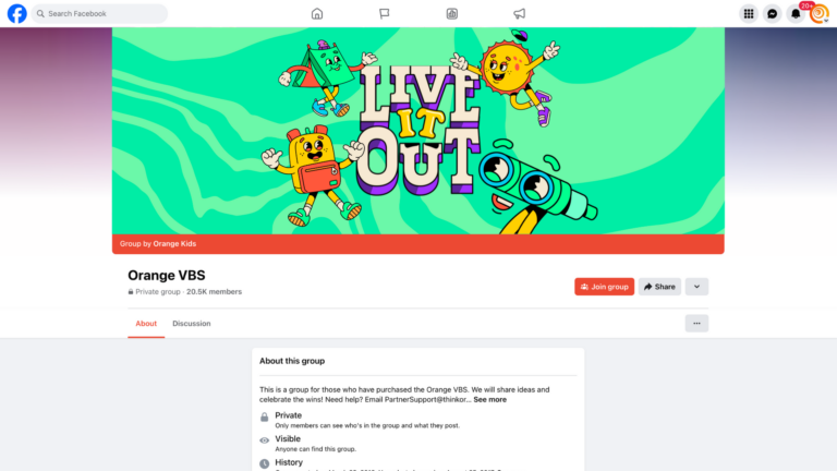 Live It Out | Orange VBS 2025 Complete Curriculum Kit