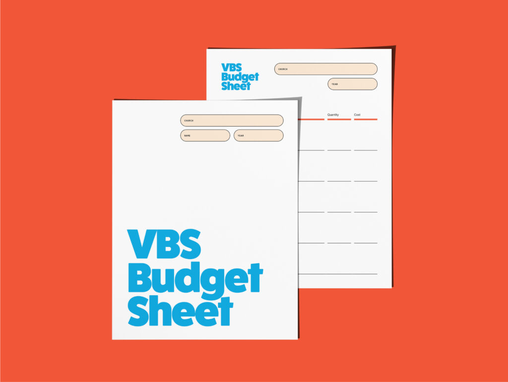VBS Budgeting Sheet | Think Orange